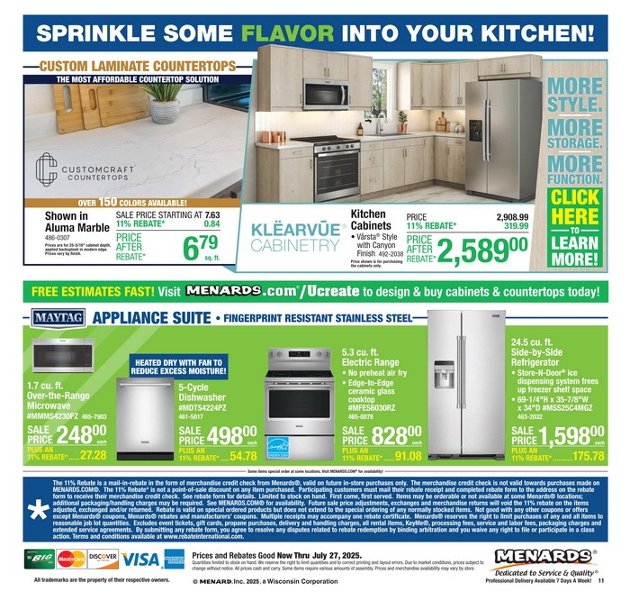 Menards Weekly Ad Jul 17 – Jul 27, 2025
