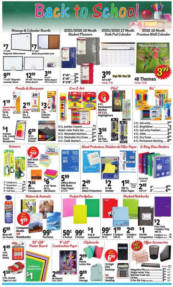 Ocean State Job Lot Weekly Ad Jul 31 – Aug 06, 2025 (Back To School ...
