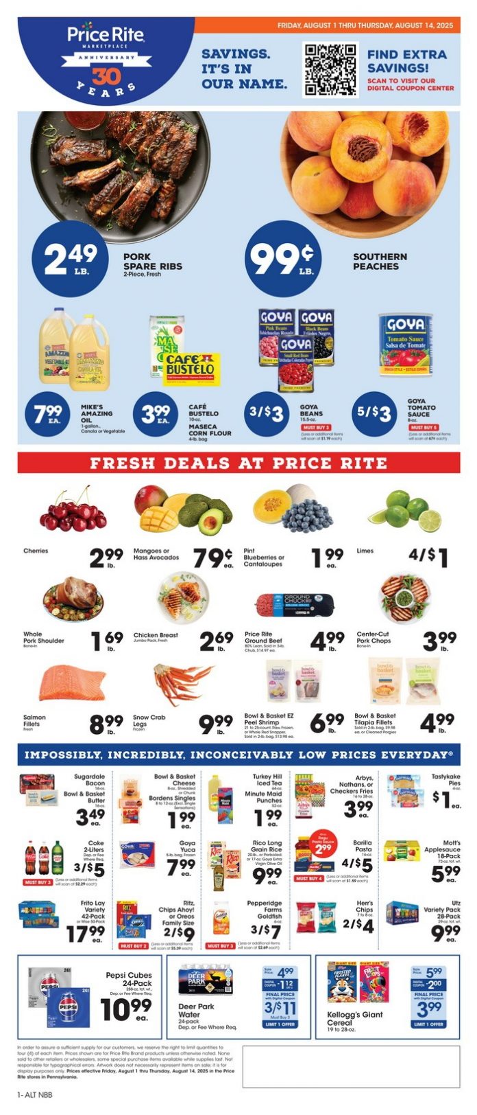 Price Rite Weekly Ad Aug 01 – Aug 14, 2025