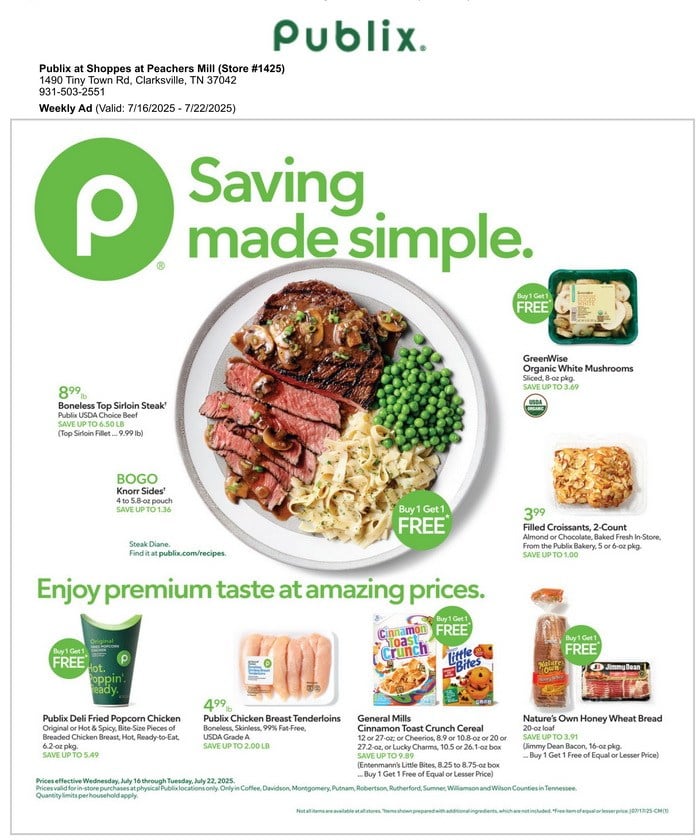 Publix Weekly Ad Jul 16 – Jul 22, 2025
