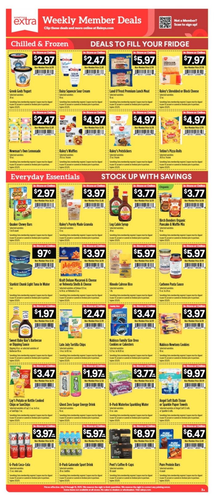Raley's Supermarkets Weekly Ad Jul 09 – Jul 15, 2025