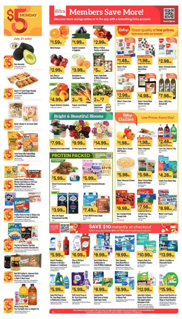 Raley's Supermarkets Weekly Ad Jul 16 – Jul 22, 2025