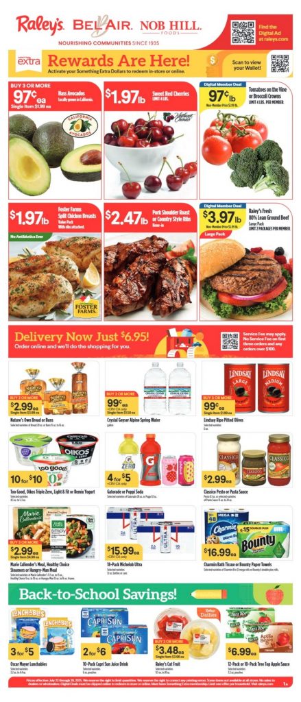 Raley's Supermarkets Weekly Ad Jul 23 – Jul 29, 2025