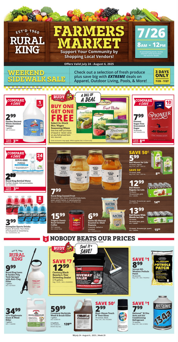Rural King Weekly Ad Jul 24 – Aug 06, 2025