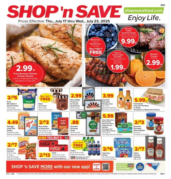 SHOP 'n SAVE Weekly Ad Jul 17 – Jul 23, 2025