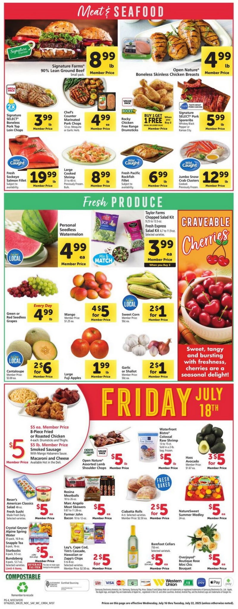 Safeway Weekly Ad Jul 16 – Jul 22, 2025