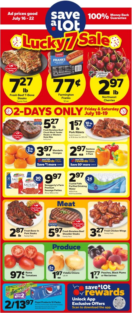 Save A Lot Weekly Ad Jul 16 – Jul 22, 2025