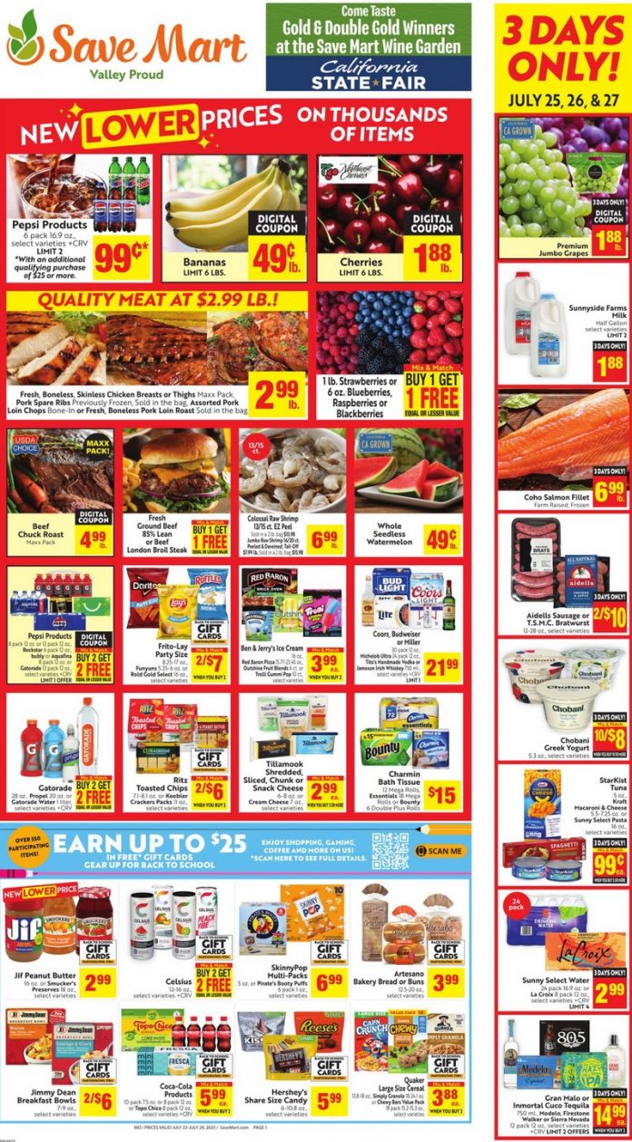 Save Mart Supermarkets Weekly Ad Jul 23 – Jul 29, 2025