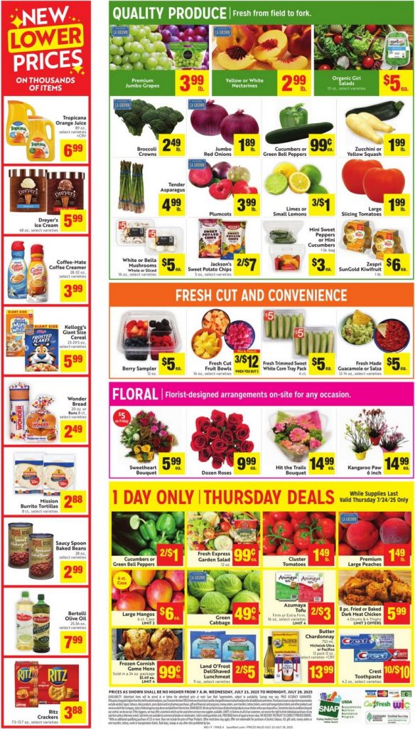 Save Mart Supermarkets Weekly Ad Jul 23 – Jul 29, 2025