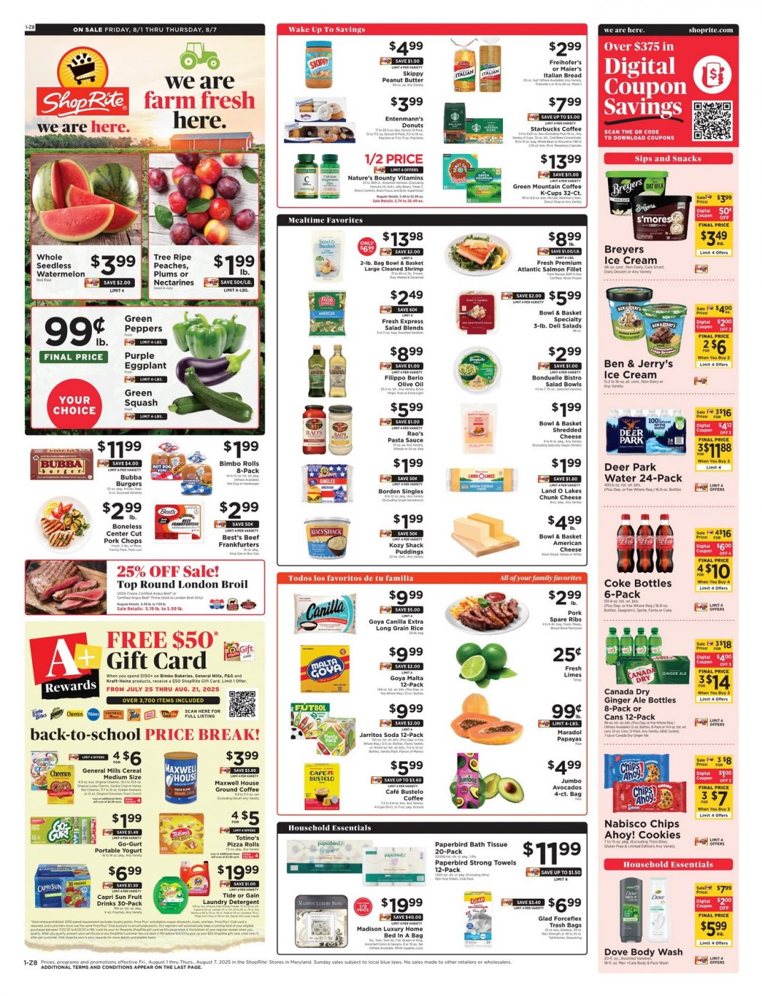 ShopRite Weekly Ad Aug 01 – Aug 07, 2025
