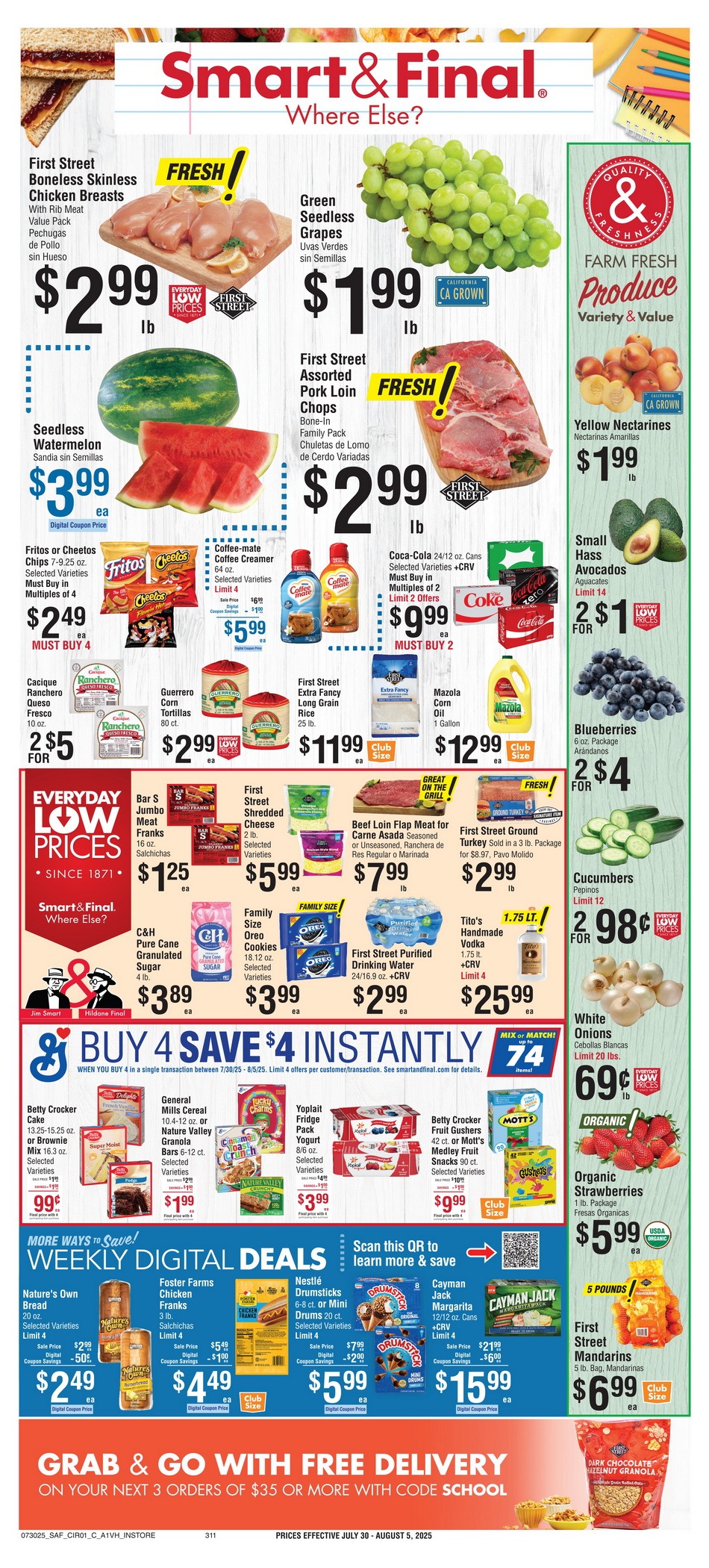 Smart & Final Weekly Ad Jul 30 – Aug 05, 2025