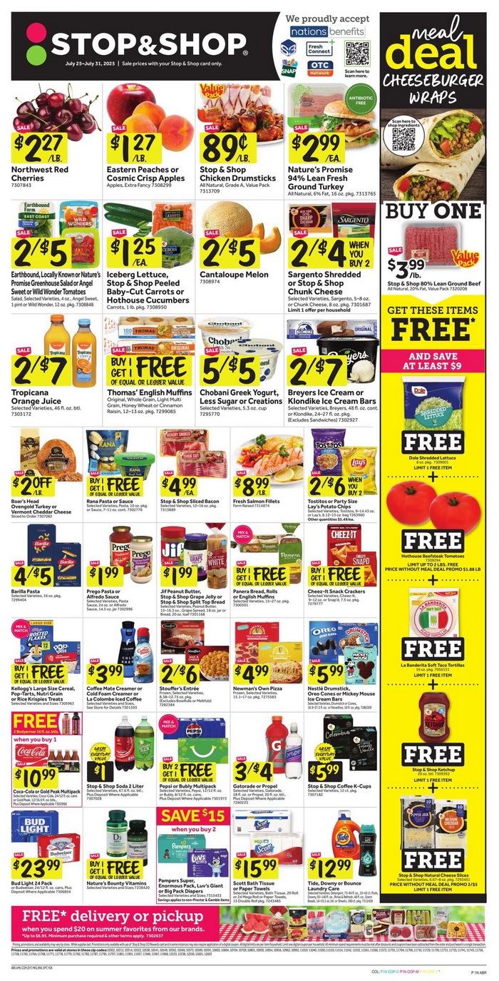 Stop & Shop Weekly Ad Jul 25 – Jul 31, 2025