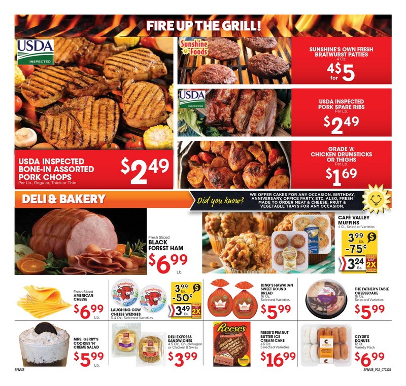 Sunshine Foods Weekly Ad Jul 23 – Jul 29, 2025