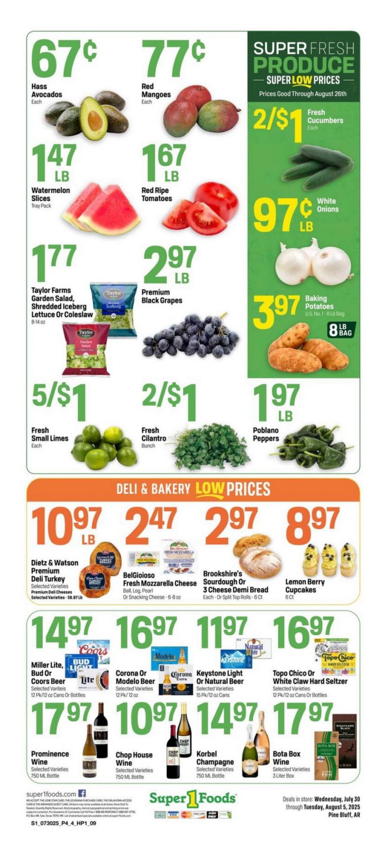 Super 1 Foods Weekly Ad Jul 30 – Aug 05, 2025