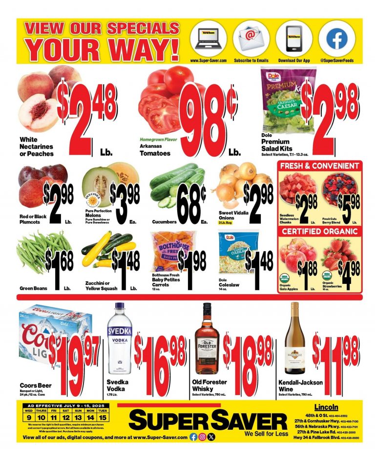 Super Saver Weekly Ad Jul 16 – Jul 22, 2025