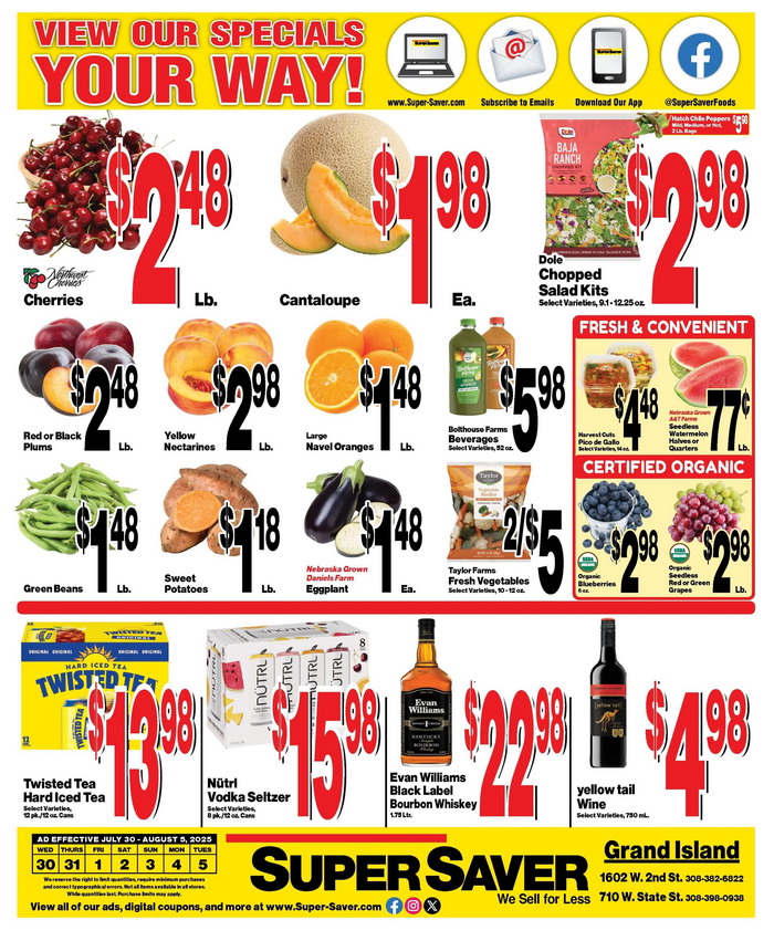 Super Saver Weekly Ad Jul 30 – Aug 05, 2025