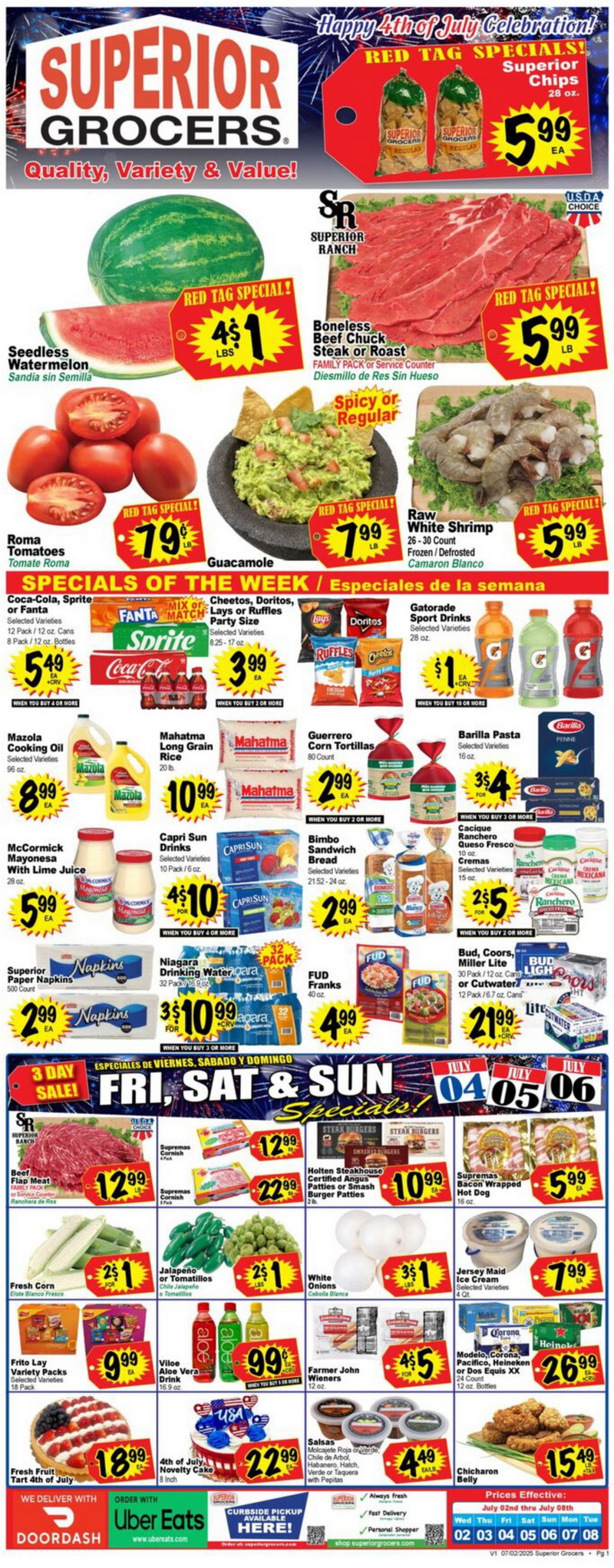 Superior Grocers Weekly Ad Jul 02 – Jul 08, 2025 (Fourth Of July ...