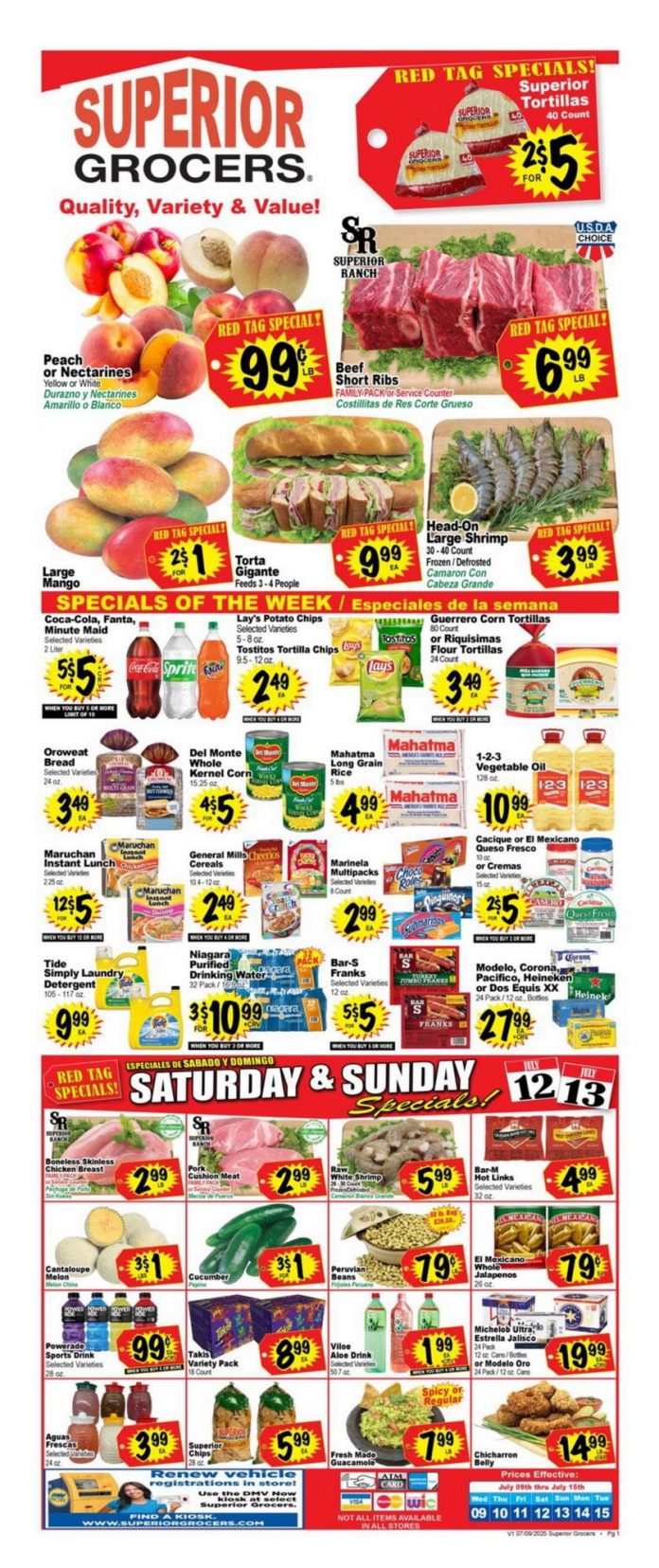 Superior Grocers Weekly Ad Jul 09 – Jul 15, 2025