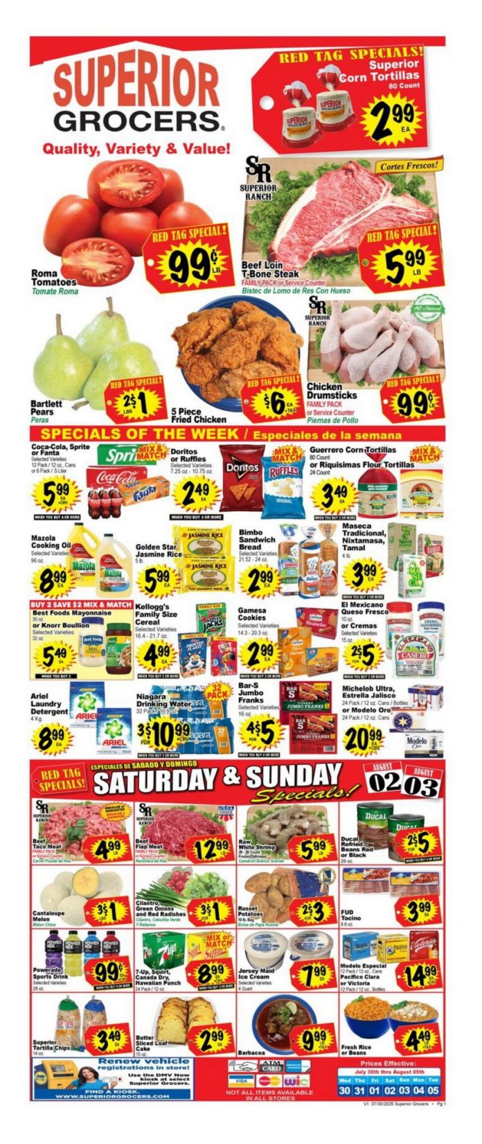 Superior Grocers Weekly Ad Jul 30 – Aug 05, 2025