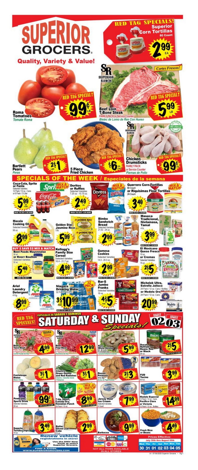 Superior Grocers Weekly Ad Jul 30 – Aug 05, 2025