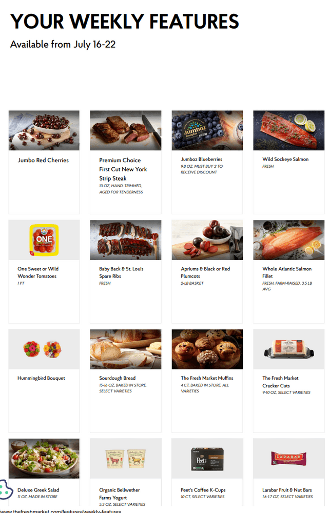 The Fresh Market Weekly Ad Jul 16 – Jul 22, 2025