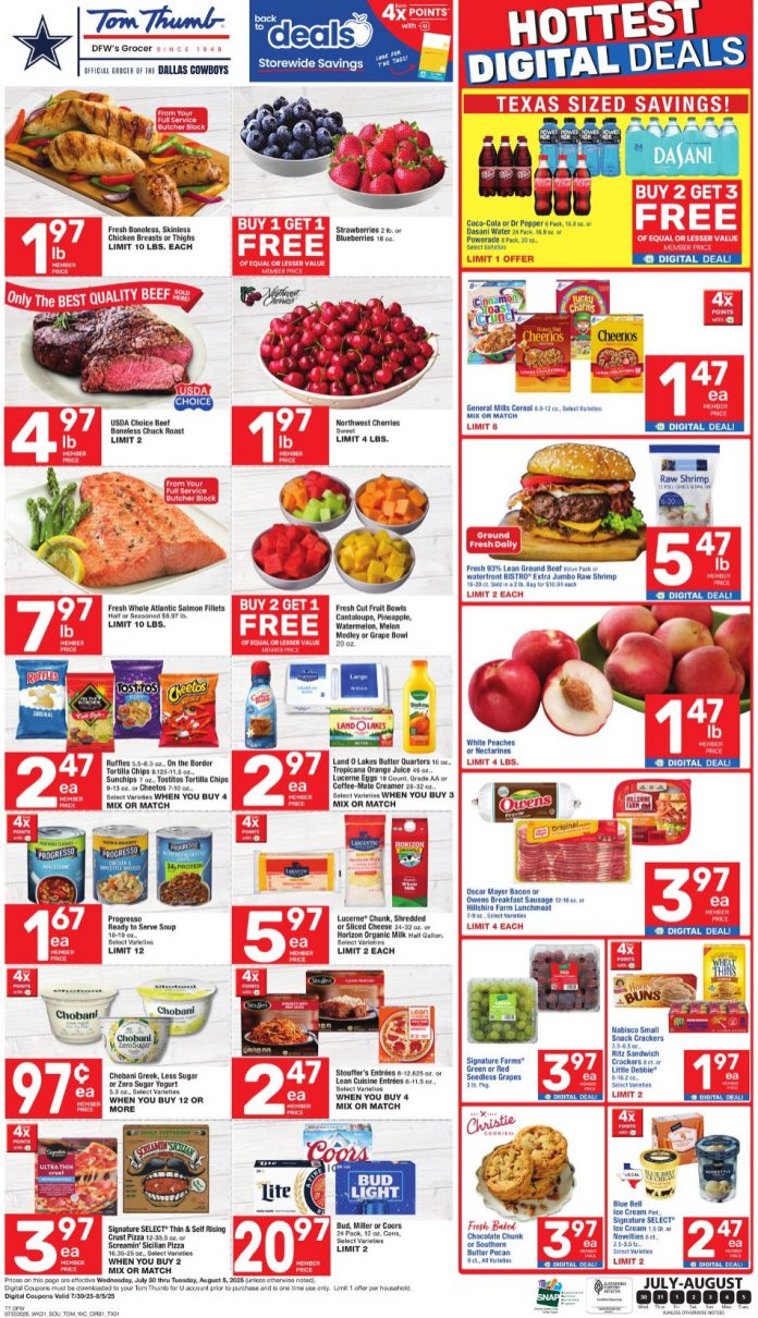 Tom Thumb Weekly Ad Jul 30 – Aug 05, 2025