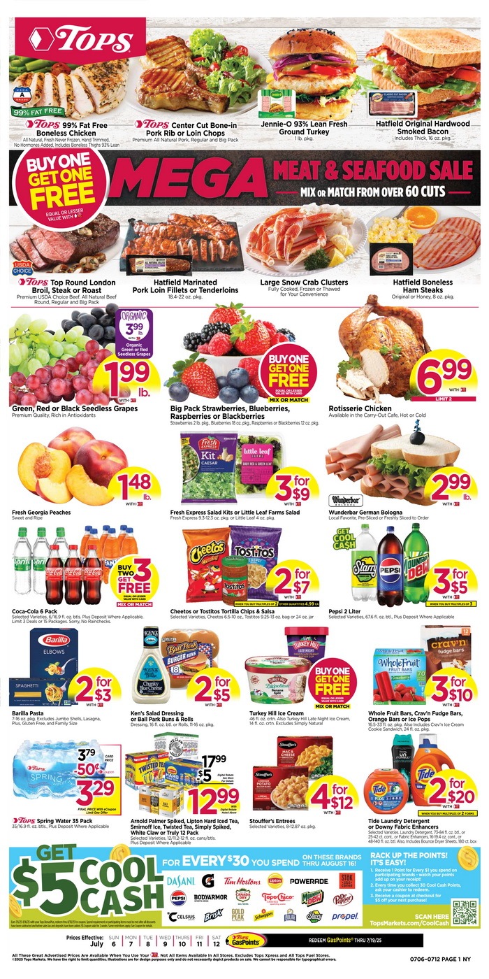 Tops Weekly Ad Jul 06 – Jul 12, 2025
