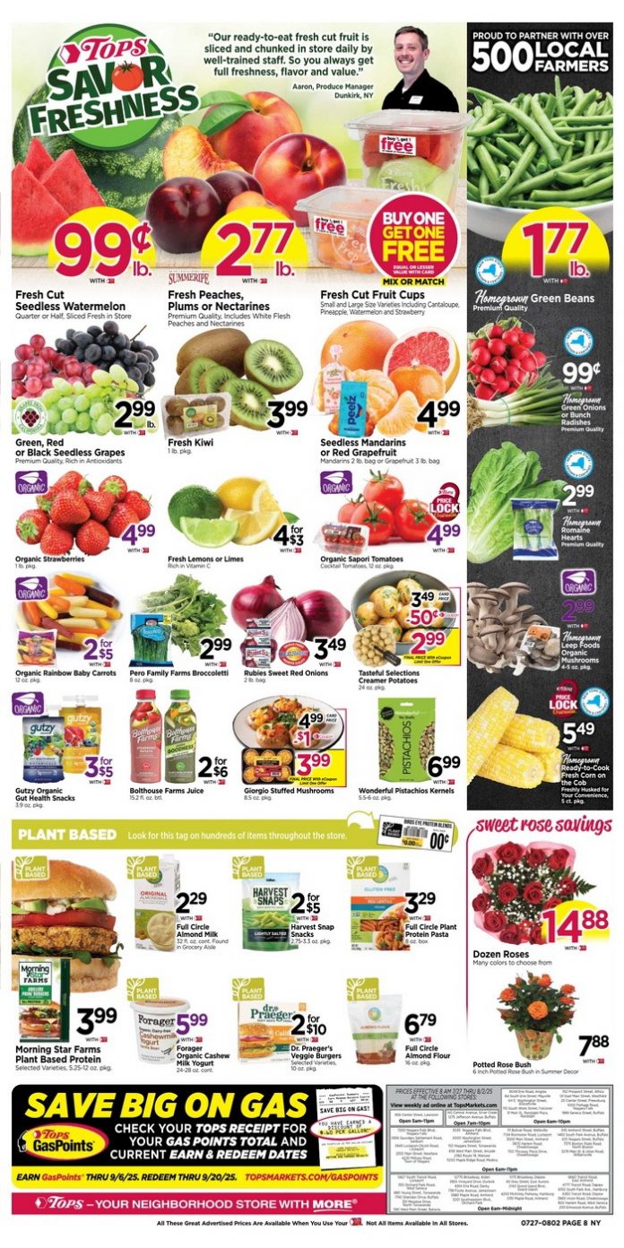 Tops Weekly Ad Jul 27 – Aug 02, 2025