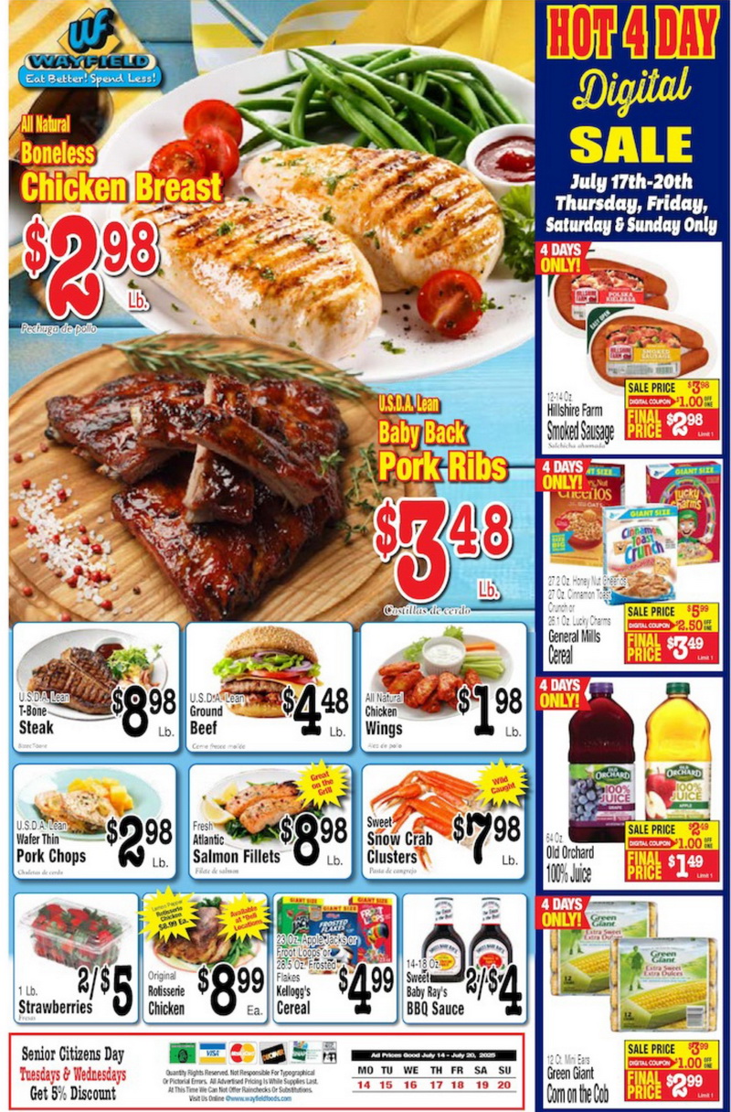 Wayfield Foods Weekly Ad Jul 14– Jul 20, 2025