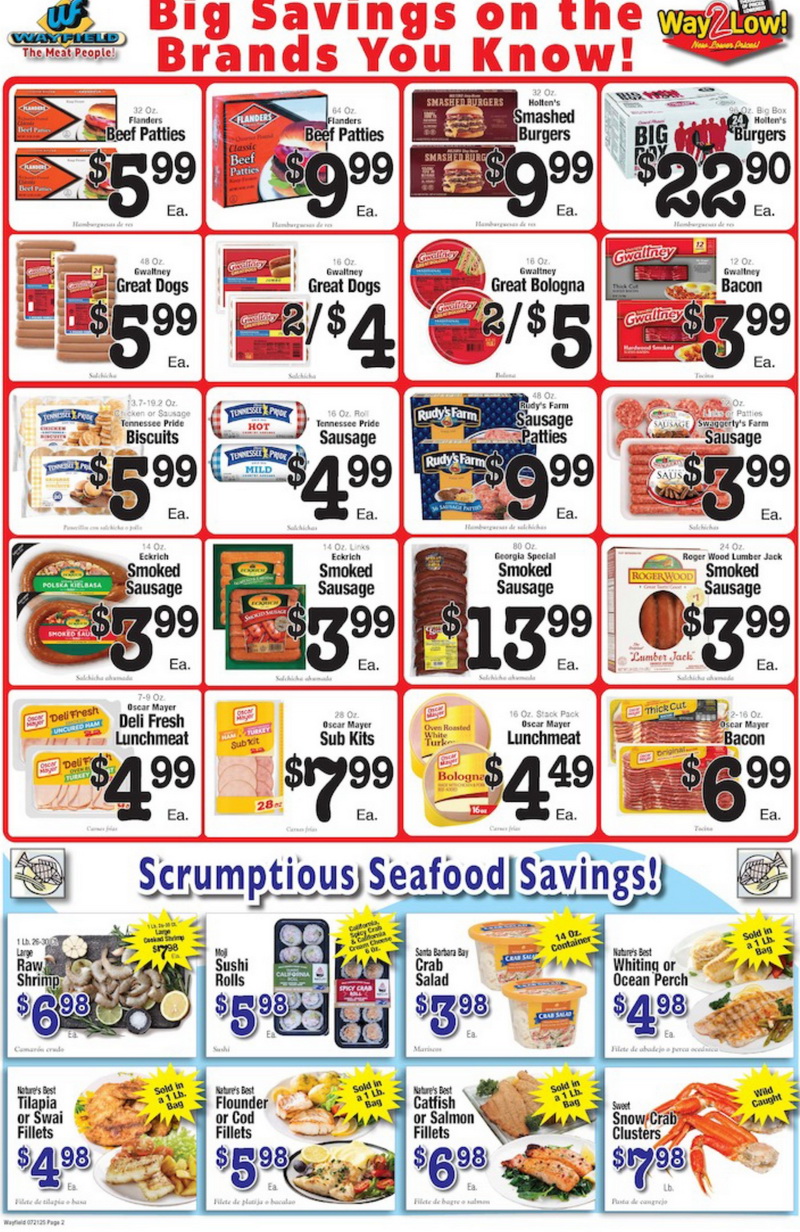 Wayfield Foods Weekly Ad Jul 21– Jul 27, 2025