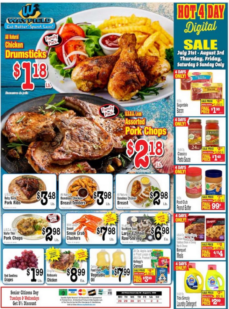 Wayfield Foods Weekly Ad Jul 28– Aug 03, 2025