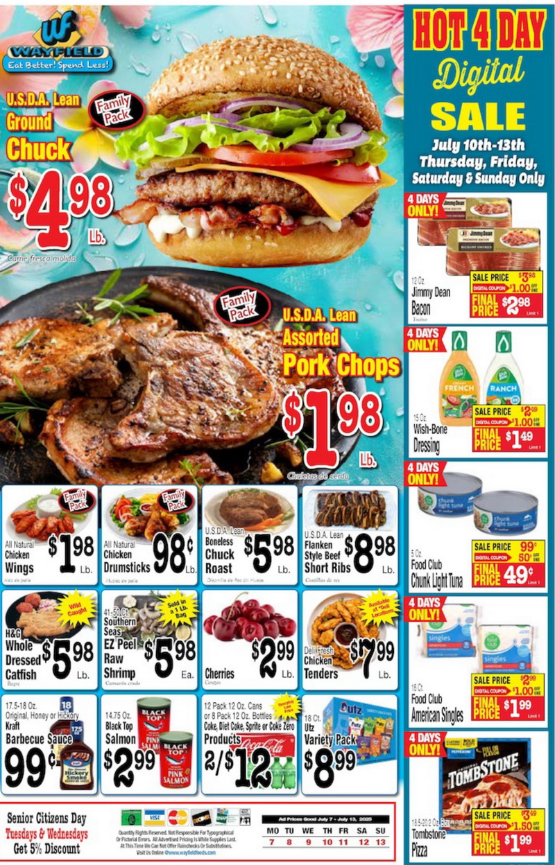 Wayfield Foods Weekly Ad Jul 07– Jul 13, 2025