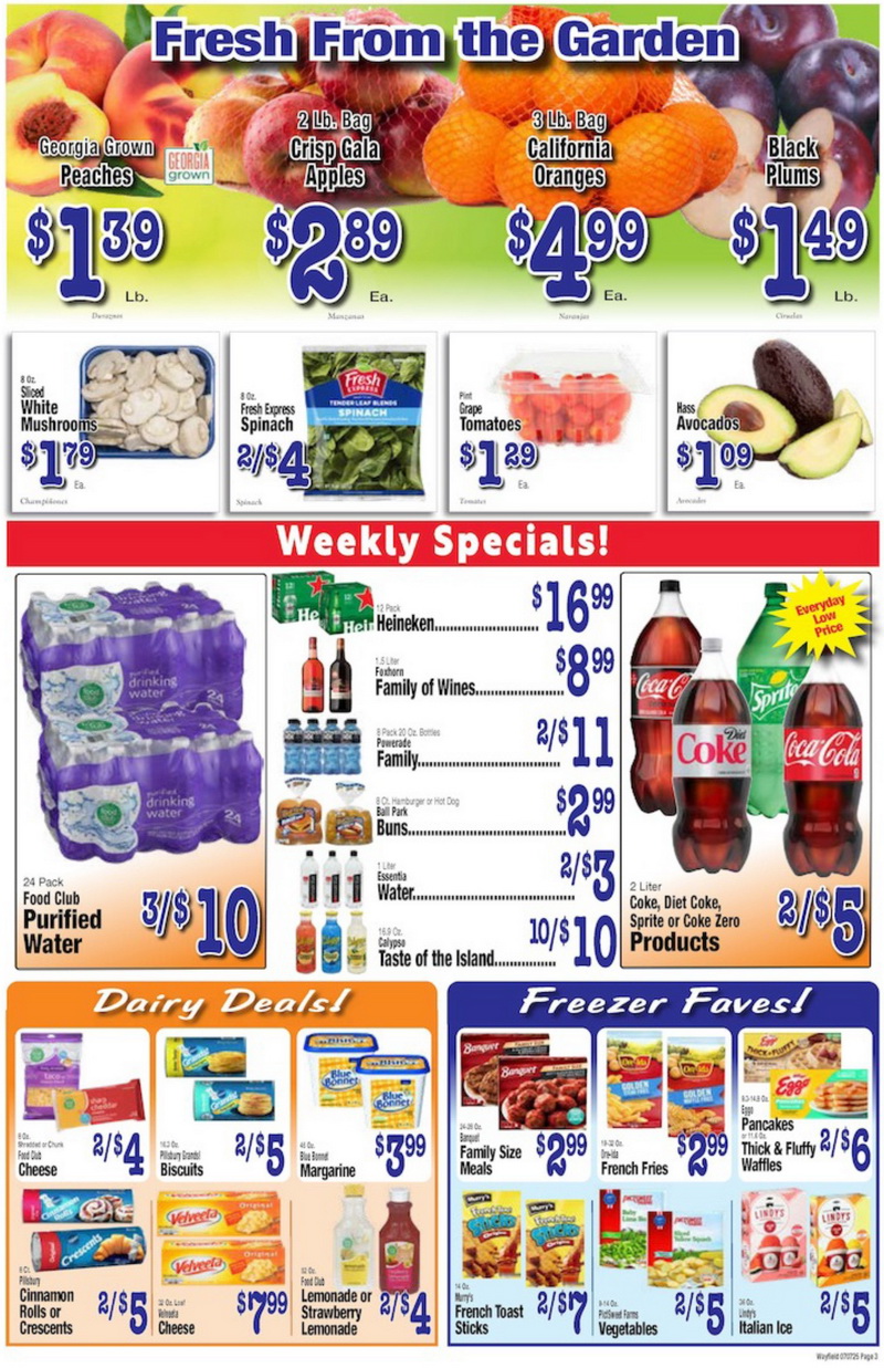Wayfield Foods Weekly Ad Jul 07– Jul 13, 2025
