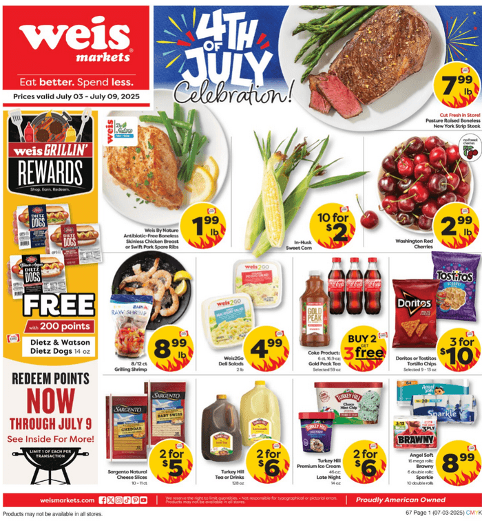 Weis Markets Weekly Ad Jul 03 – Jul 09, 2025