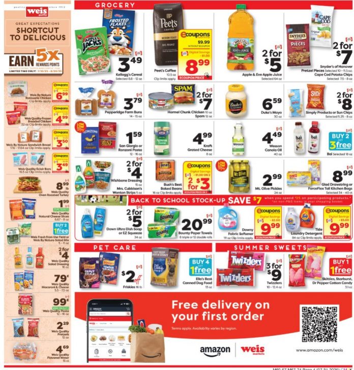 Weis Markets Weekly Ad Jul 31– Aug 06, 2025