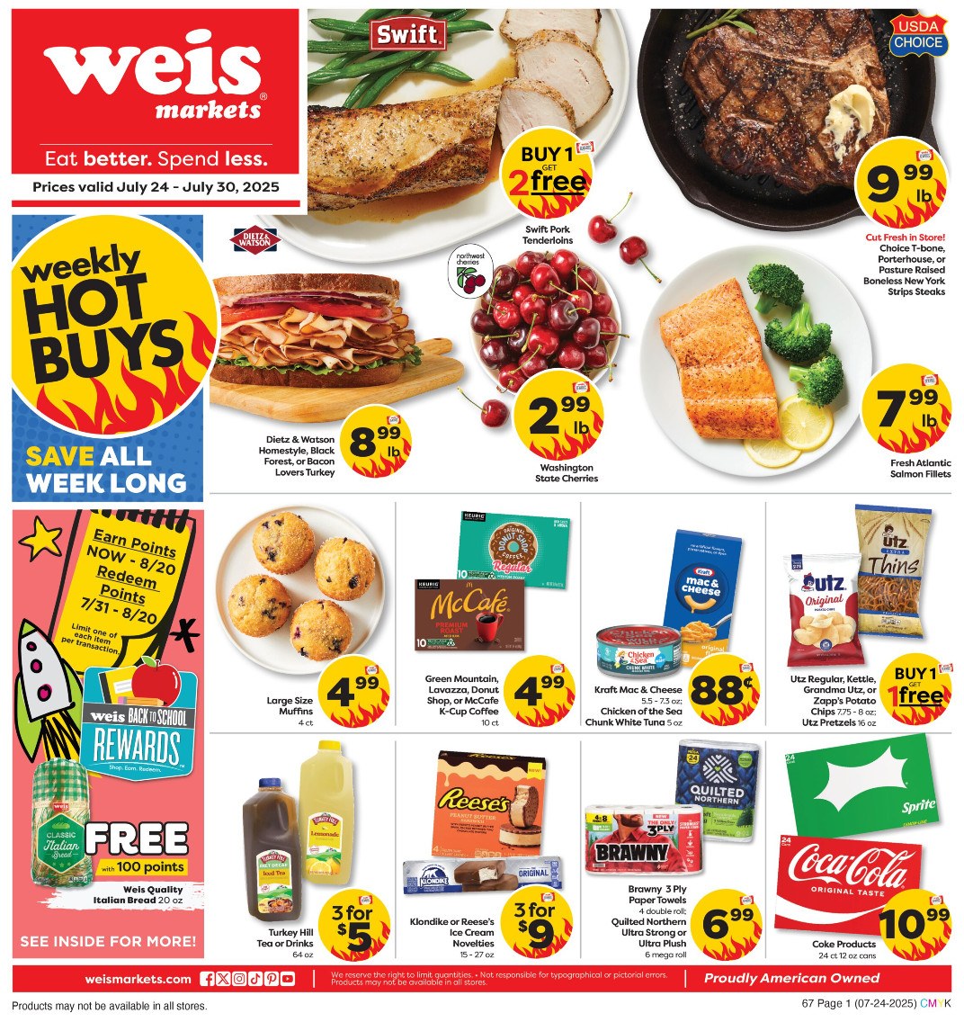 Weis Markets Weekly Ad Jul 24 – Jul 30, 2025
