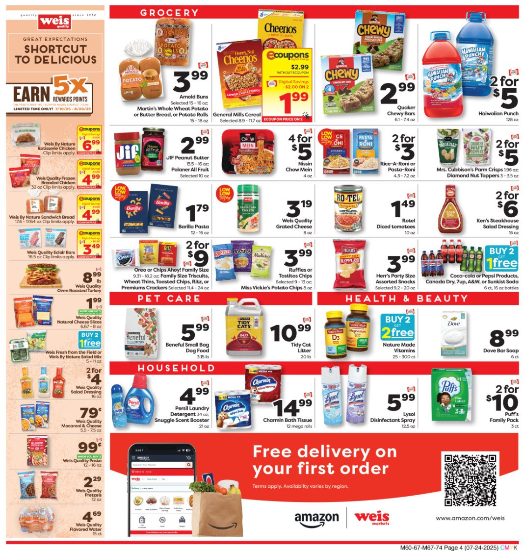Weis Markets Weekly Ad Jul 24 – Jul 30, 2025