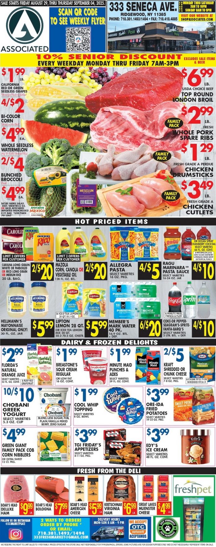 Associated Supermarkets Weekly Ad Aug 29 – Sep 04, 2025 (Labor Day ...