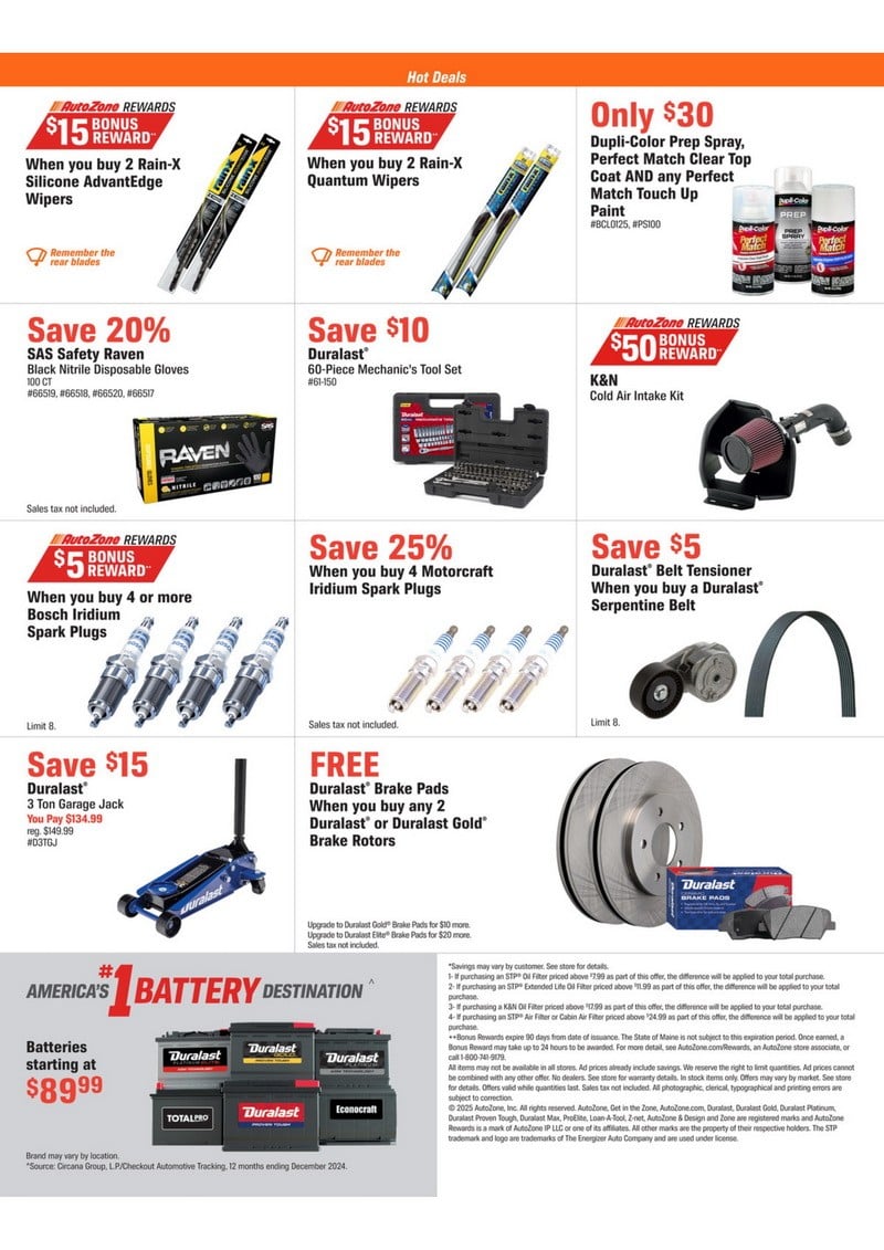 AutoZone Monthly Ad Aug 26 – Sep 22, 2025