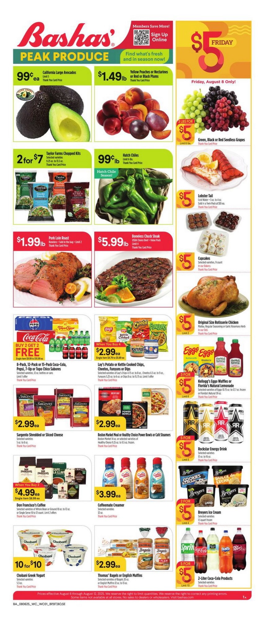 Bashas Weekly Ad Aug 06 – Aug 12, 2025