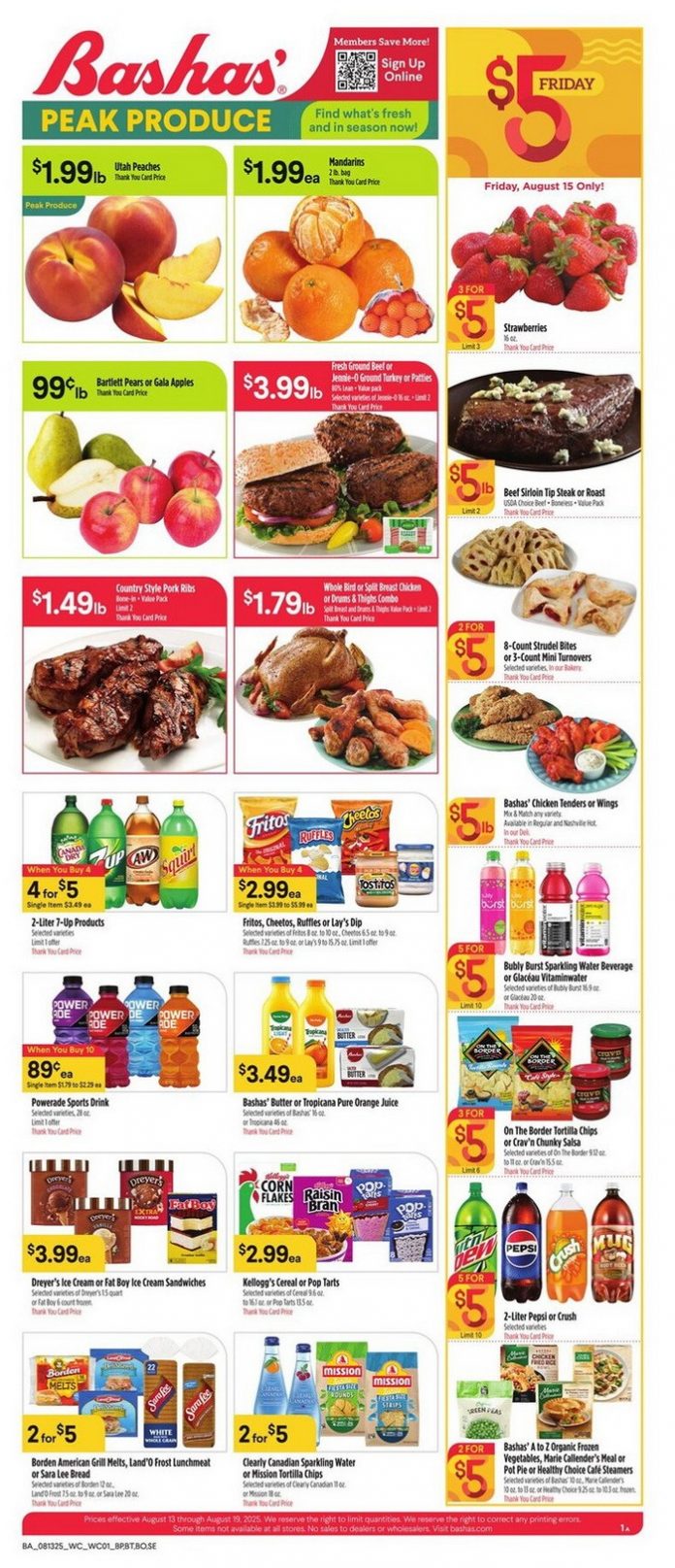 Bashas Weekly Ad Aug 13 – Aug 19, 2025