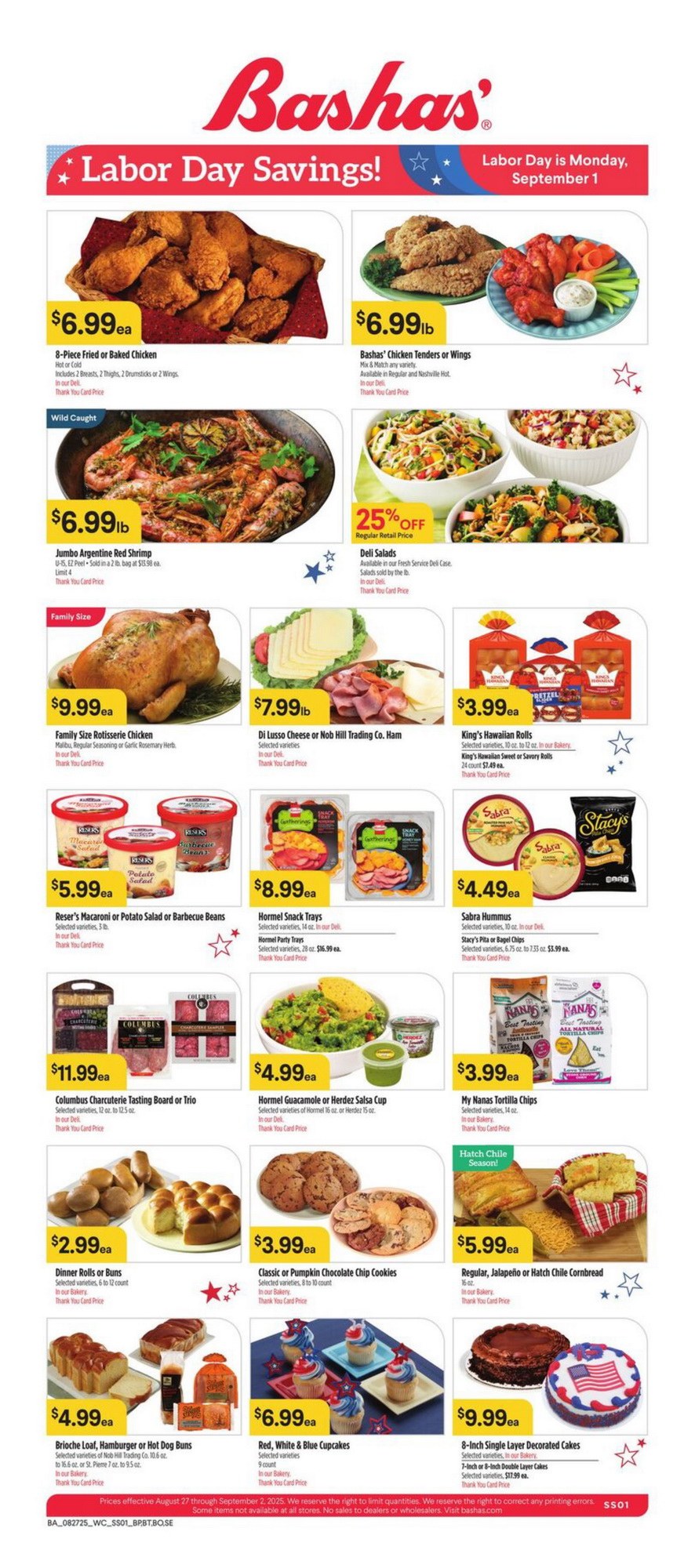 Bashas Weekly Ad Aug 27 – Sep 02, 2025 (Labor Day Sale Included)