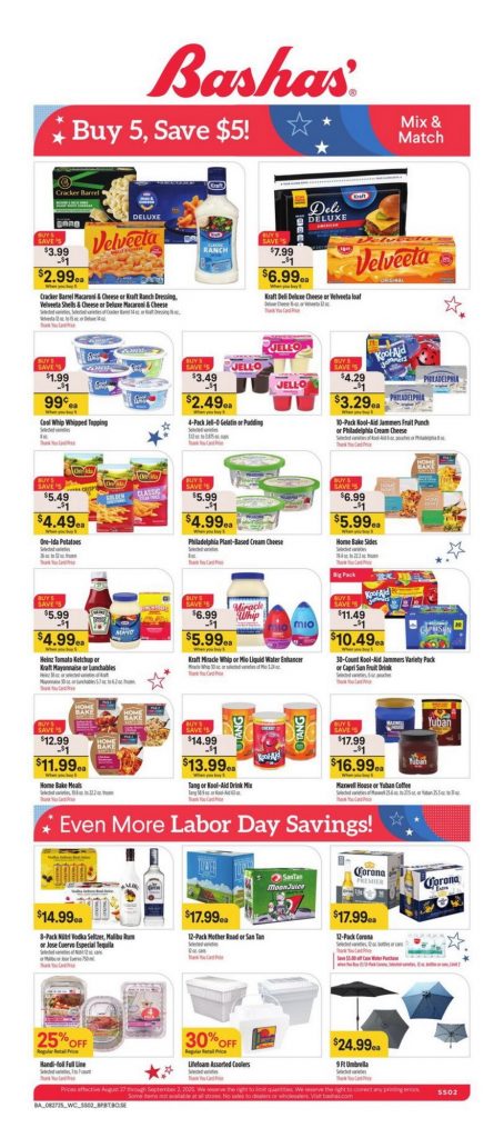 Bashas Weekly Ad Aug 27 – Sep 02, 2025 (Labor Day Sale Included)