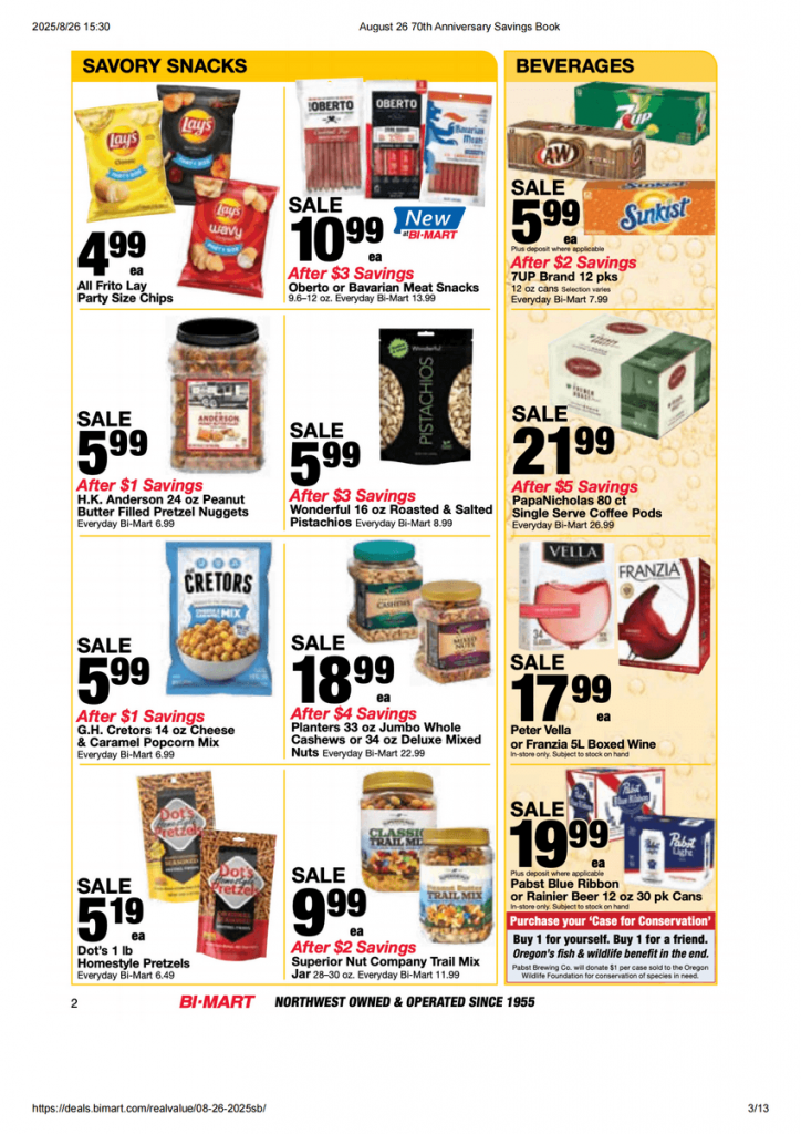 Bi-Mart Weekly Ad Aug 26 – Sep 15, 2025