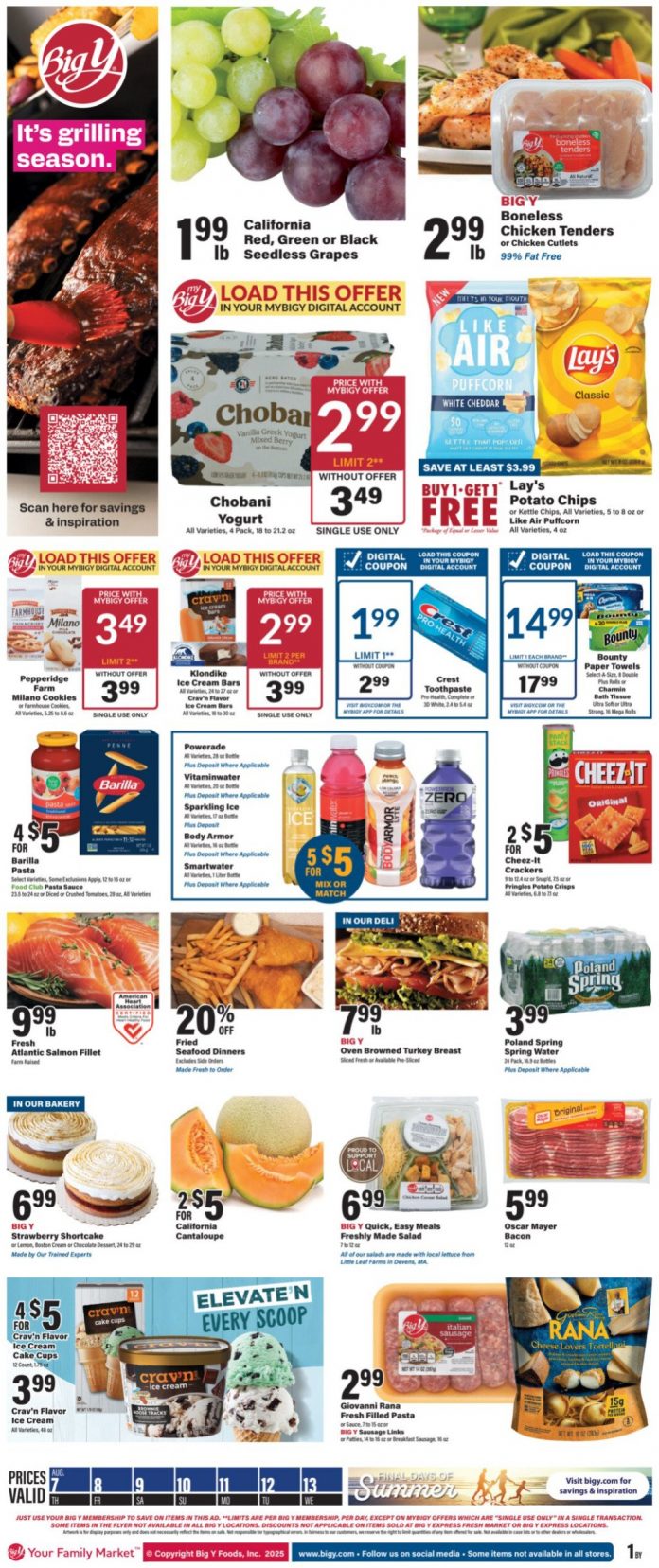 Big Y Weekly Ad Aug 07 – Aug 13, 2025