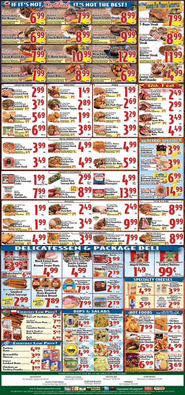 Butera Weekly Ad Aug 06 – Aug 12, 2025