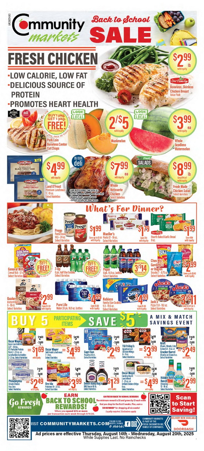 Community Markets Weekly Ad Aug 14 – Aug 20, 2025