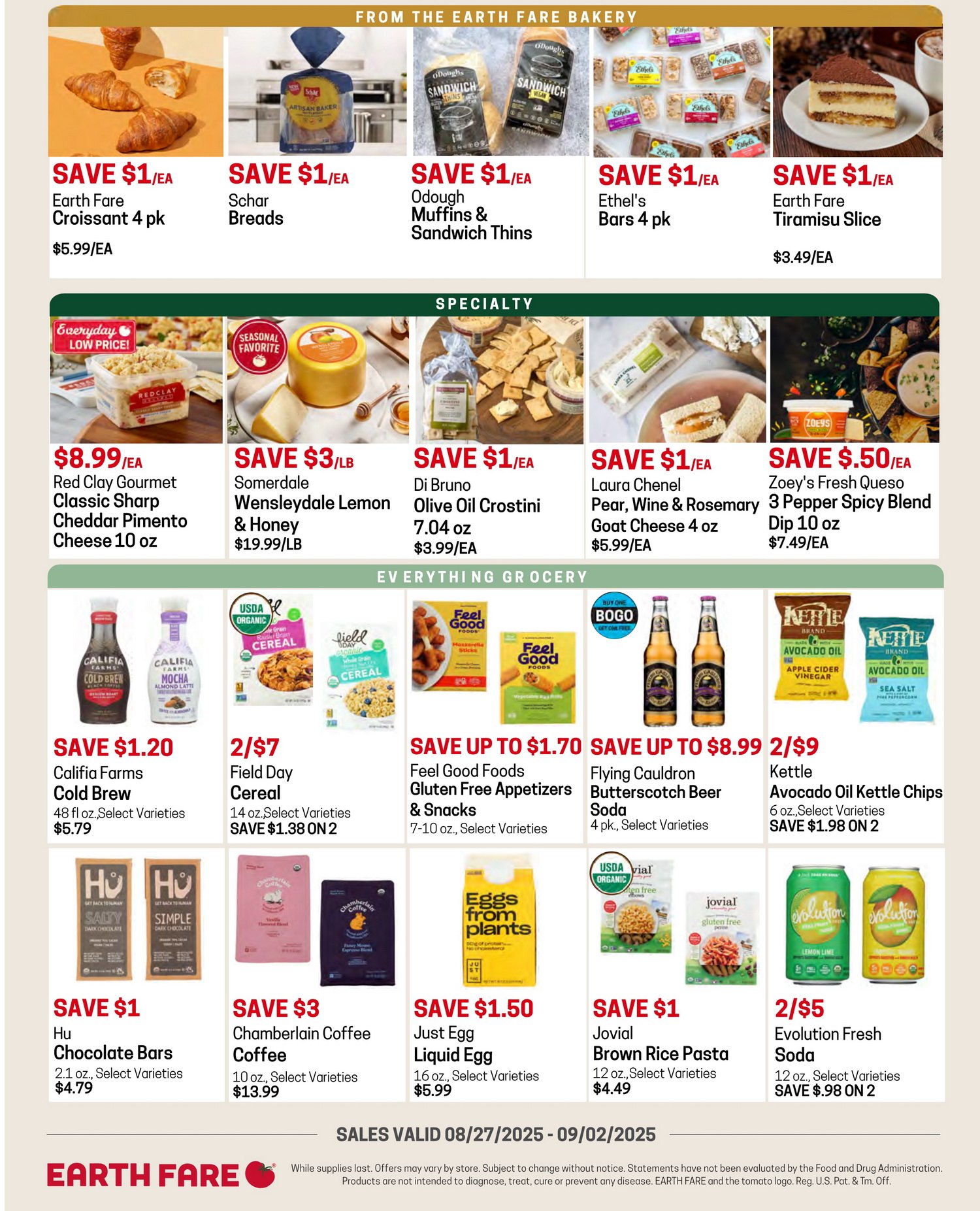 Earth Fare Weekly Ad Aug 27 – Sep 02, 2025