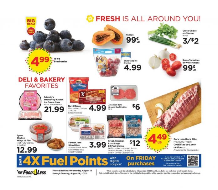 Food 4 Less Weekly Ad Aug 13 – Aug 19, 2025