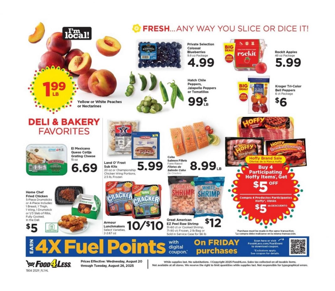 Food 4 Less Weekly Ad Aug 20 – Aug 26, 2025